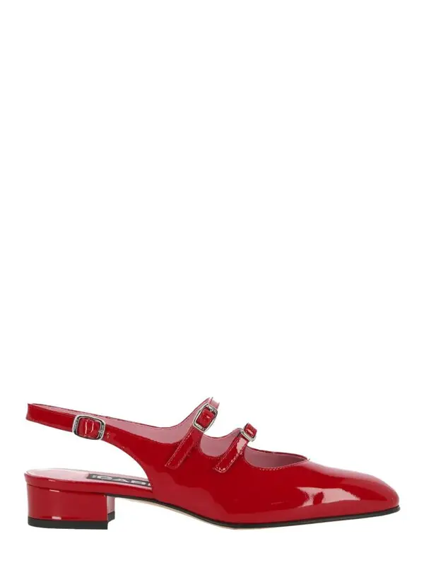 CAREL Slingback Sandals With Buckle Detail - Red