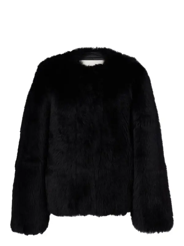 JOSEPH Gomez Fur Jacket - Black