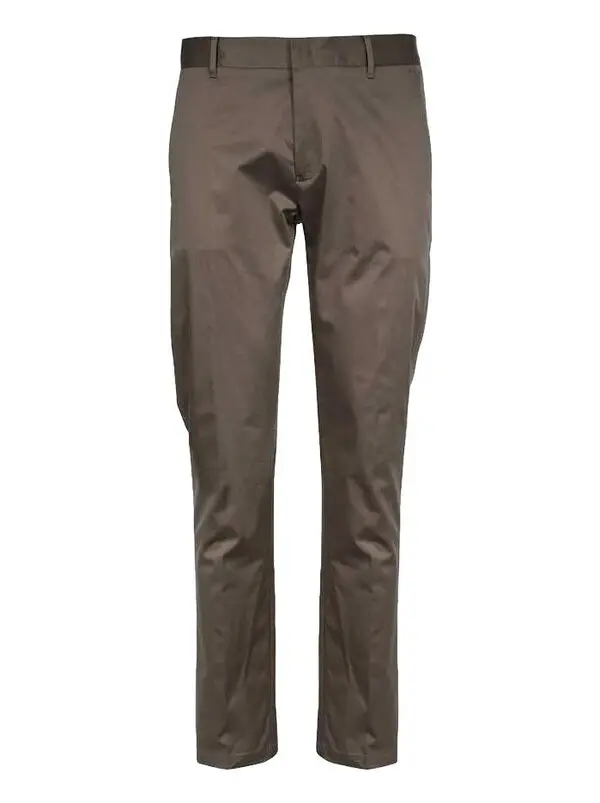 Emporio Armani Tailored Straight-leg Trousers - Brown