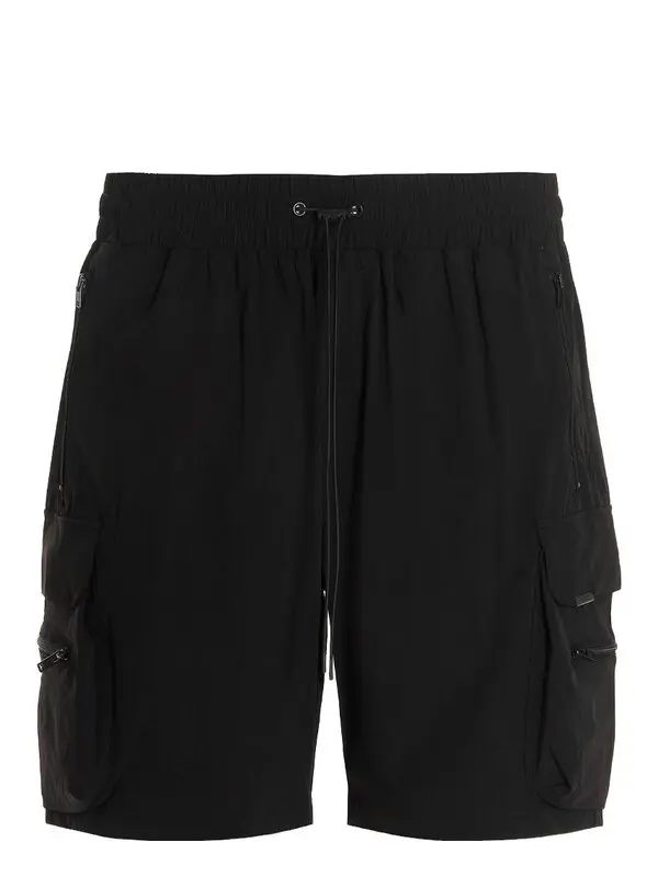 REPRESENT Cargo Pocket Bermuda Shorts - Black