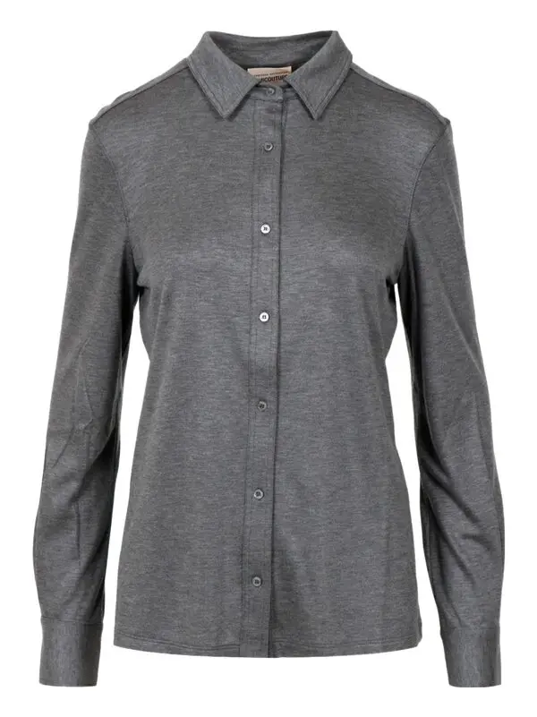 SEMICOUTURE Nuria Gray Shirt - Grey