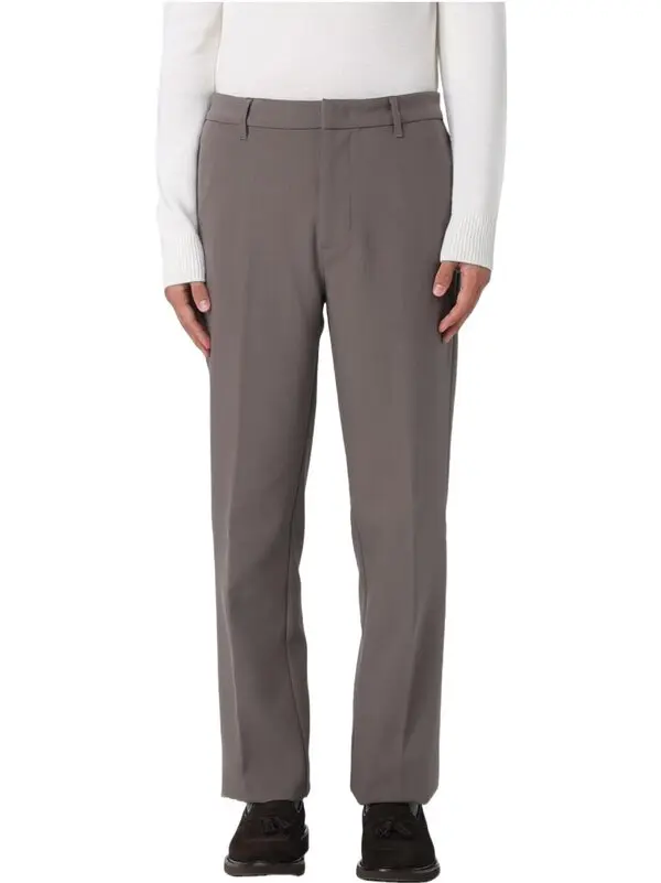 Emporio Armani Tailored Trousers With Belt Loops - Gray