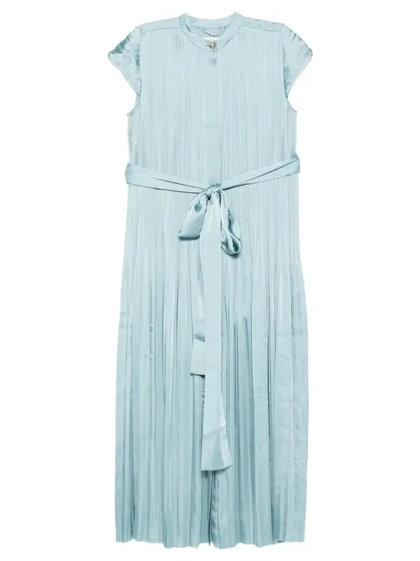JOSEPH Pleated Waist Dress - Blue
