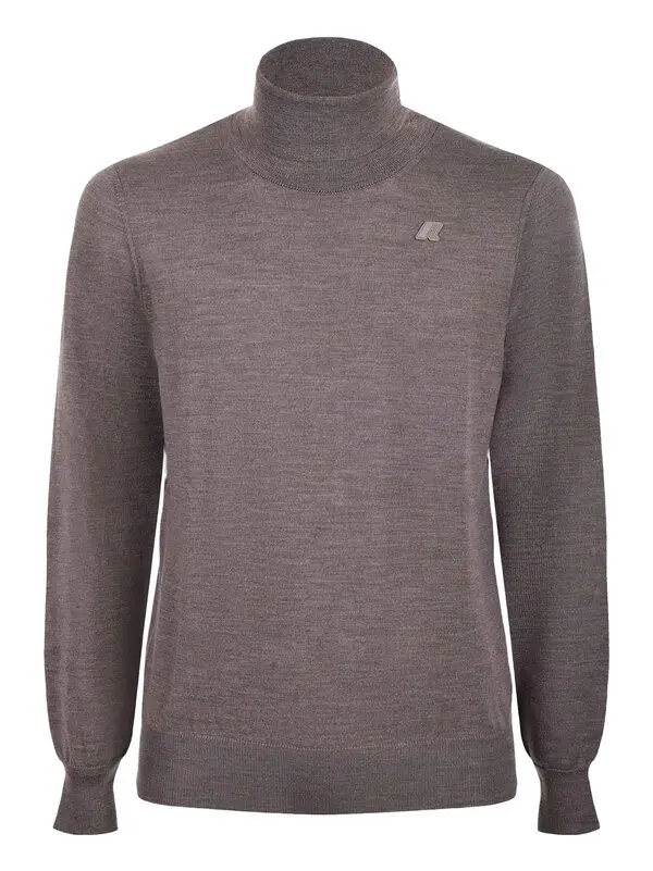 K-WAY Henry Turtleneck Pullover - Gray