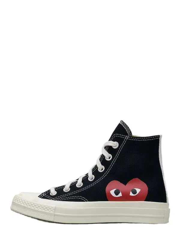 Comme Des Garçons Logo High Top Sneakers - Black