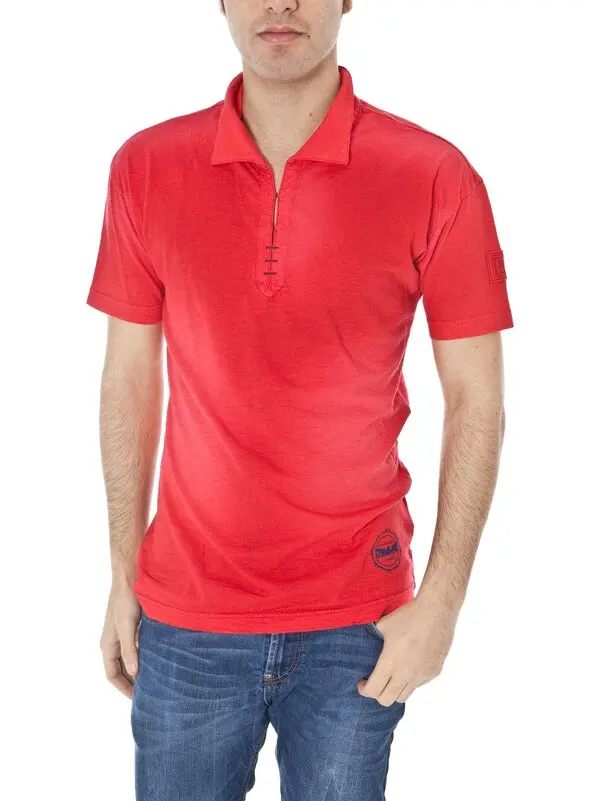 Emporio Armani Logo Slim Polo Shirt - Red