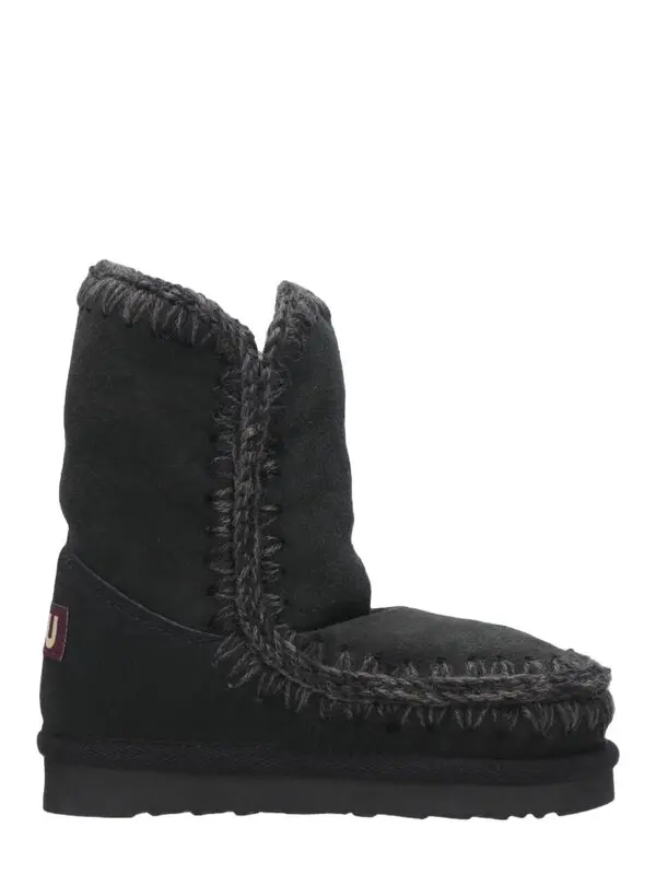 Mou Shearling-lined Ankle Boots - Black