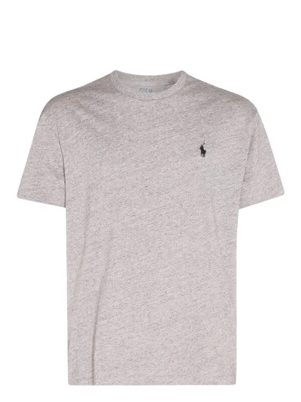 Polo Ralph Lauren Logo Embroidered Crewneck T-shirt - Gray