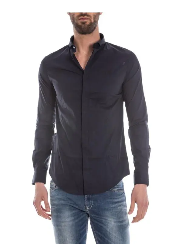 Emporio Armani Long-sleeved Shirt - Black