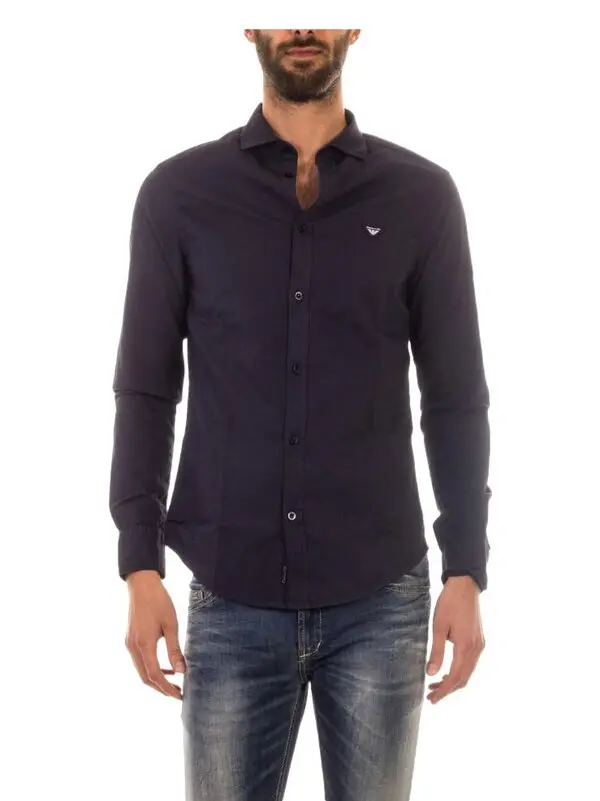 Emporio Armani Long-sleeved Shirt - Black