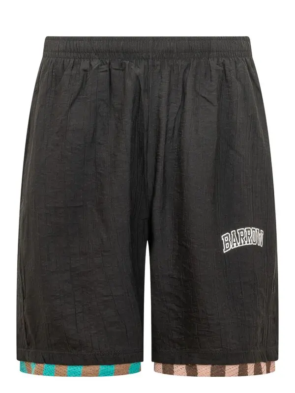 BARROW Elasticated Waistband Shorts - Black