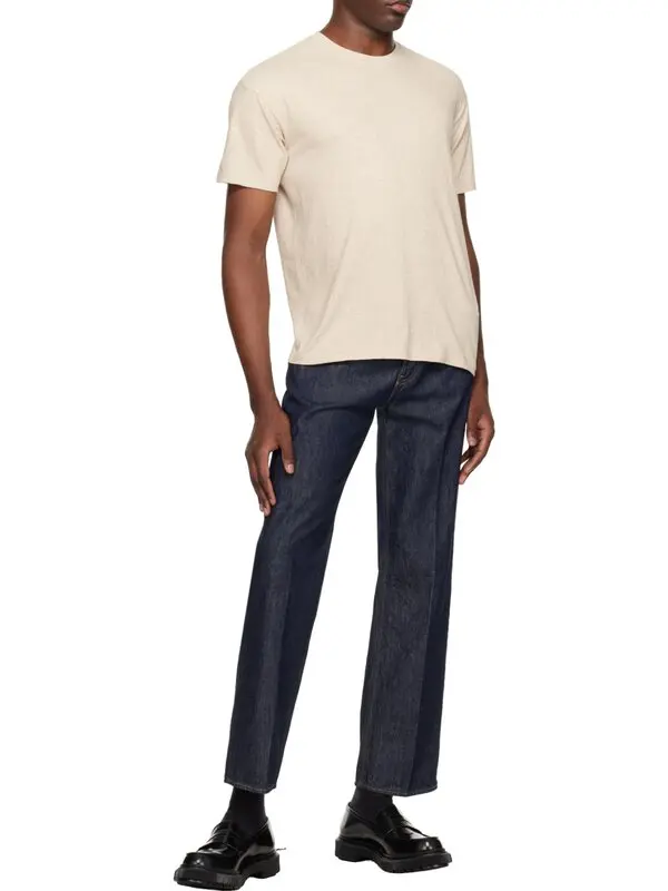 Auralee Seamless Round-collar T-shirt - Nude