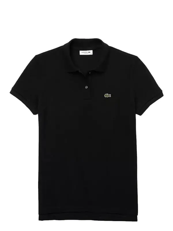 Lacoste Short Sleeve Polo Shirt With Lapel Collar - Black
