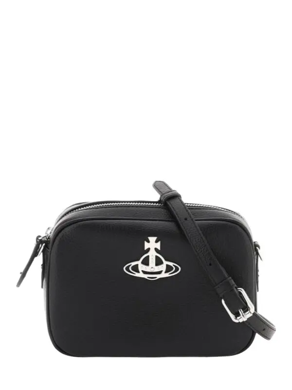 VIVIENNE WESTWOOD Anna Orb-plaque Zipped Camera Bag - Black
