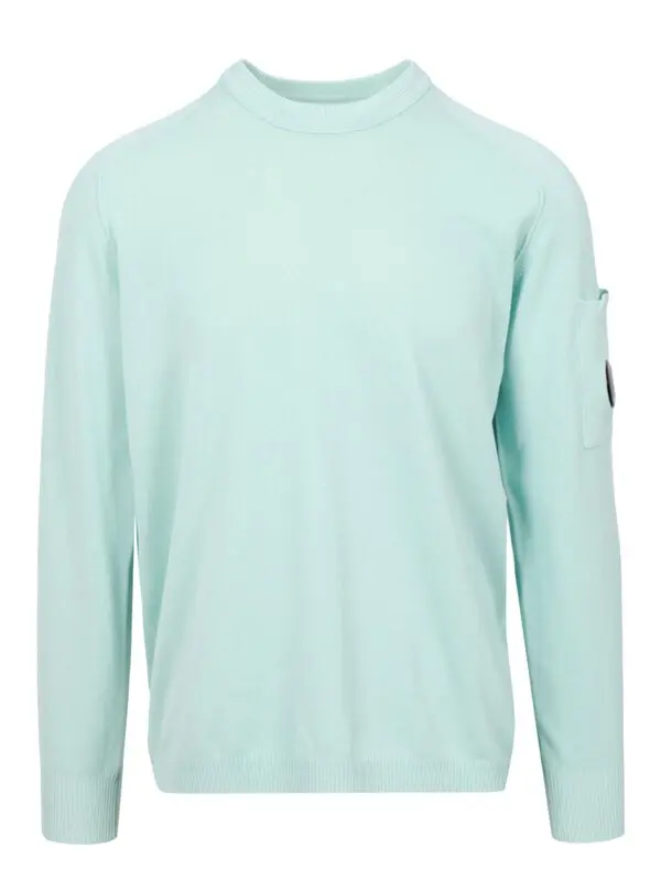 C.P. COMPANY Long Sleeve Knit Top - Blue