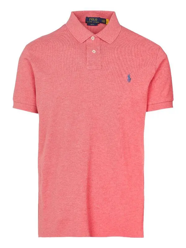 Polo Ralph Lauren Logo Embroidered Short-sleeved Polo Shirt - Pink