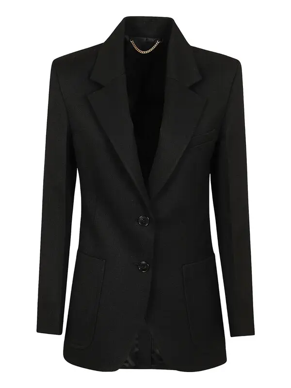 Victoria Beckham Long-sleeved Suit Jacket - Black