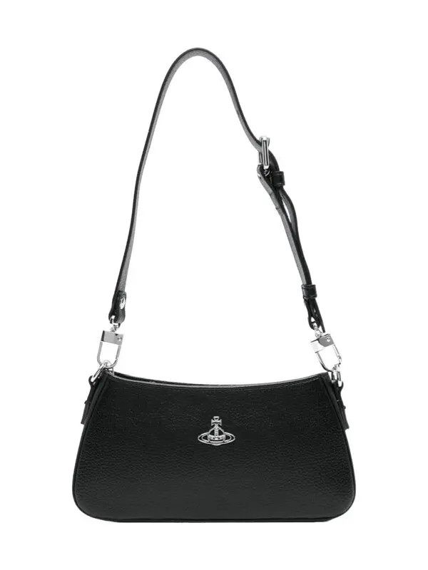 VIVIENNE WESTWOOD Orb-plaque Top Zipped Shoulder Bag - Black