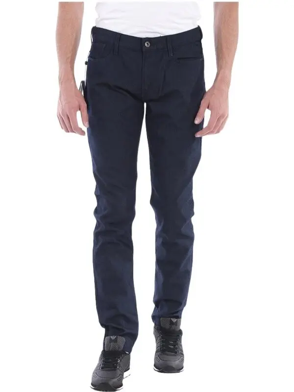 Emporio Armani Slim Fit Logo Denim - Black