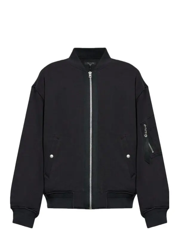 Rag & Bone Zip-up Bomber Jacket - Black