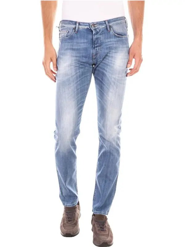 Emporio Armani Slim Fit Straight Leg Jeans - Blue