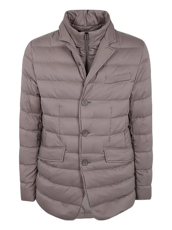 Herno Quilted Padded Blazer - Gray