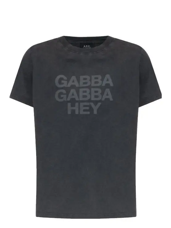 A.p.c. Gabba Gabba Hey Printed T-shirt - Black