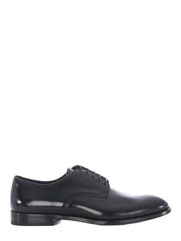 DOUCAL'S Almond Toe Derby Shoes - Black