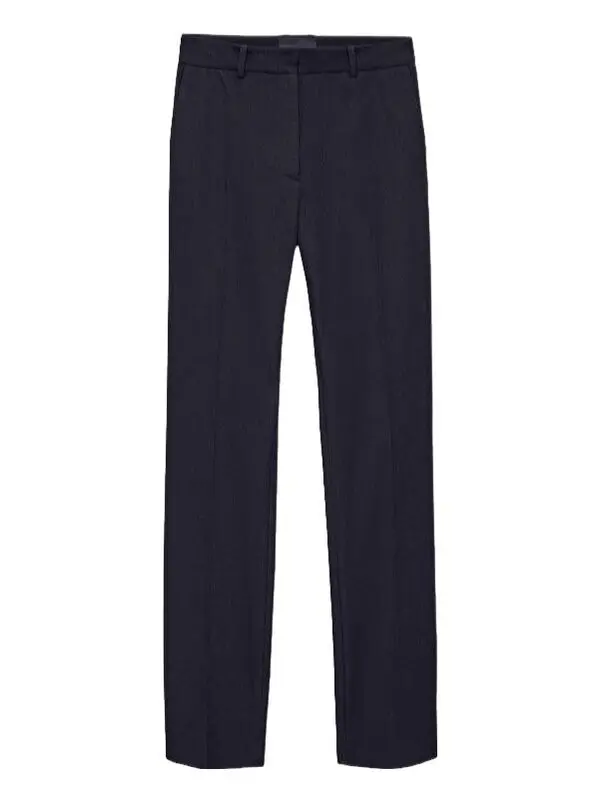 JOSEPH Coleman Long Gabardine Stretch Trousers - Navy