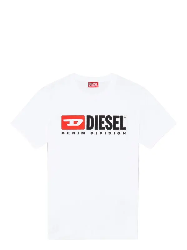 DIESEL® T-boxt-div Logo Printed T-shirt - White