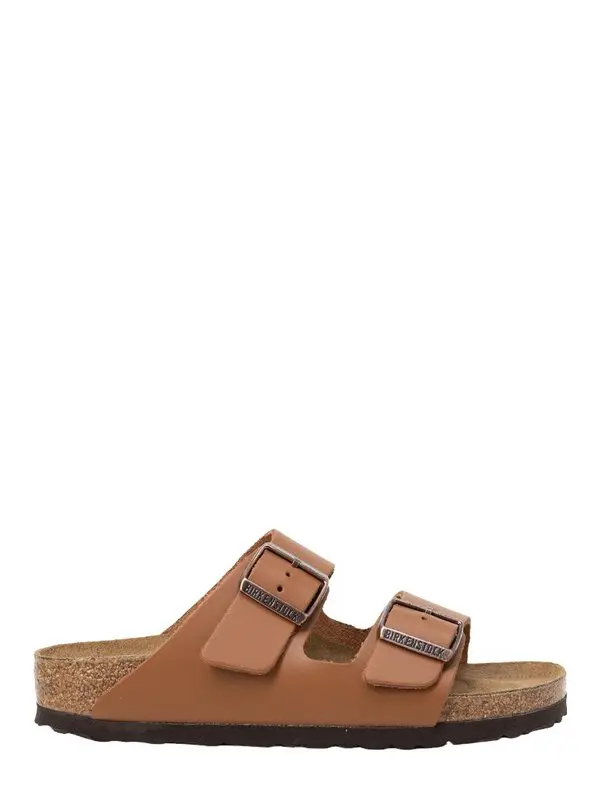 BIRKENSTOCK Arizona Double Strap Leather Sandals - Brown