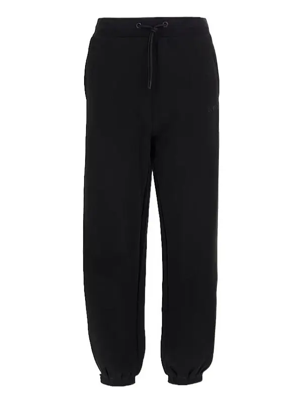 Guess Regular-fit Side-stripe Cotton Track Pants - Black