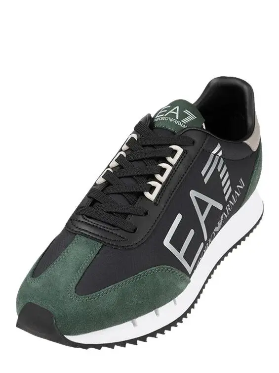 EA7 Sneakers With Drawstring Closure - Black