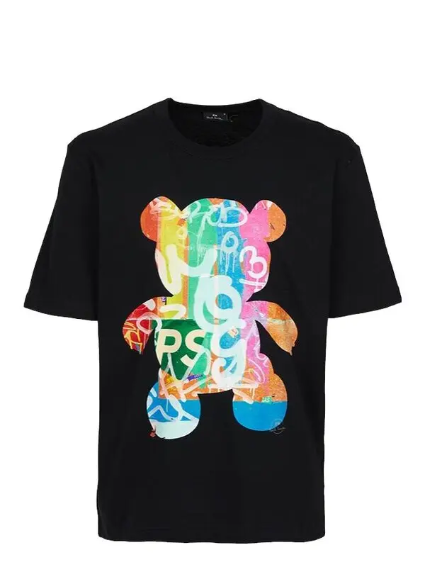 Paul Smith Teddy Printed Crewneck T-shirt - Black