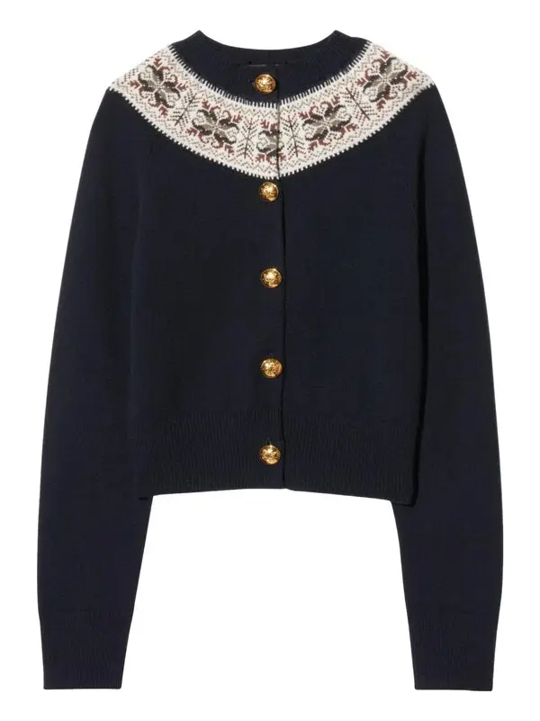 NILI LOTAN Josepha Embroidered Cardigan - Black