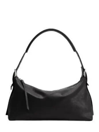 LEMAIRE Belted Baguette Shoulder Bag - Dark Chocolate