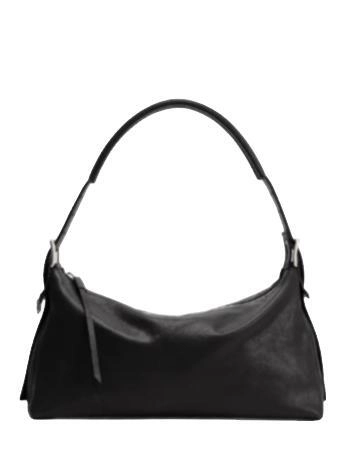 LEMAIRE Belted Baguette Shoulder Bag - Dark Chocolate