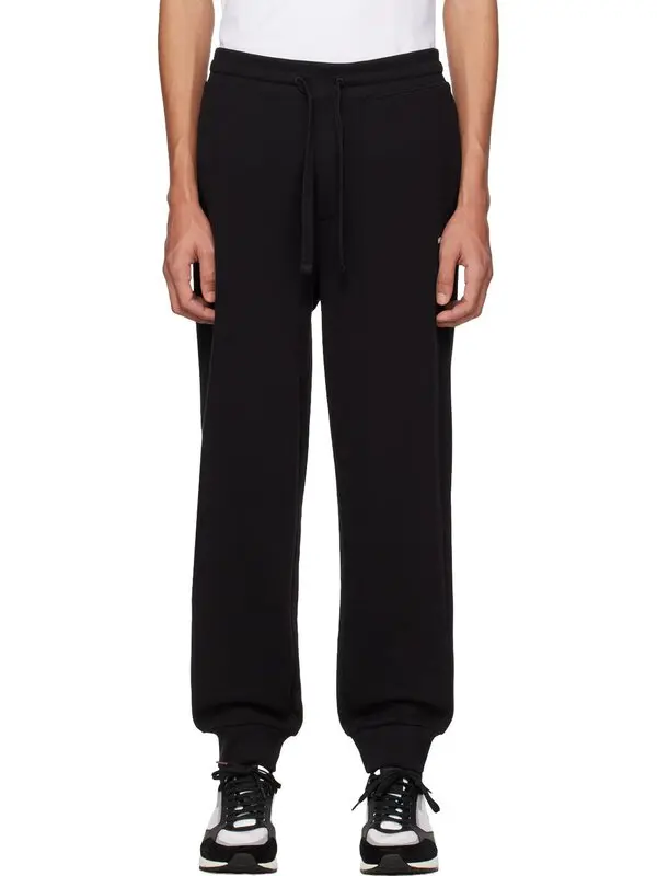 Hugo Boss Hugo Logo Printed Terry Trackpants - Black