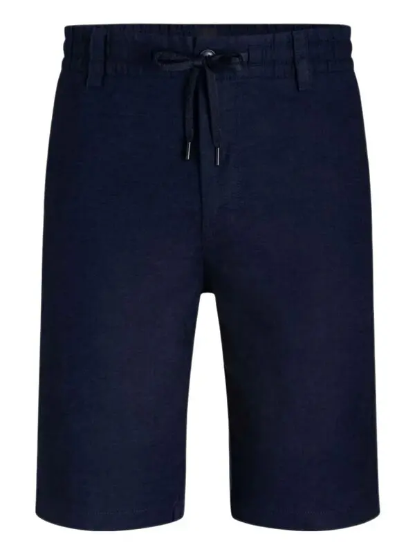 Hugo Boss Drawstring Waist Bermuda Shorts - Black