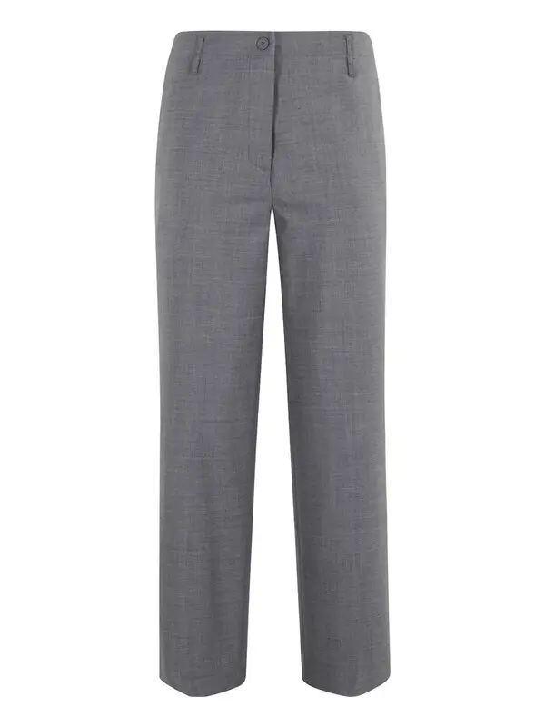 SEMICOUTURE Belted Casual Trousers - Gray