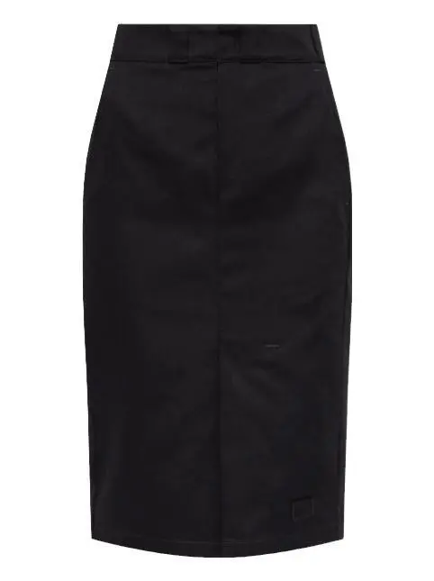 MAISON MARGIELA Skater Chino Midi Skirt - Black