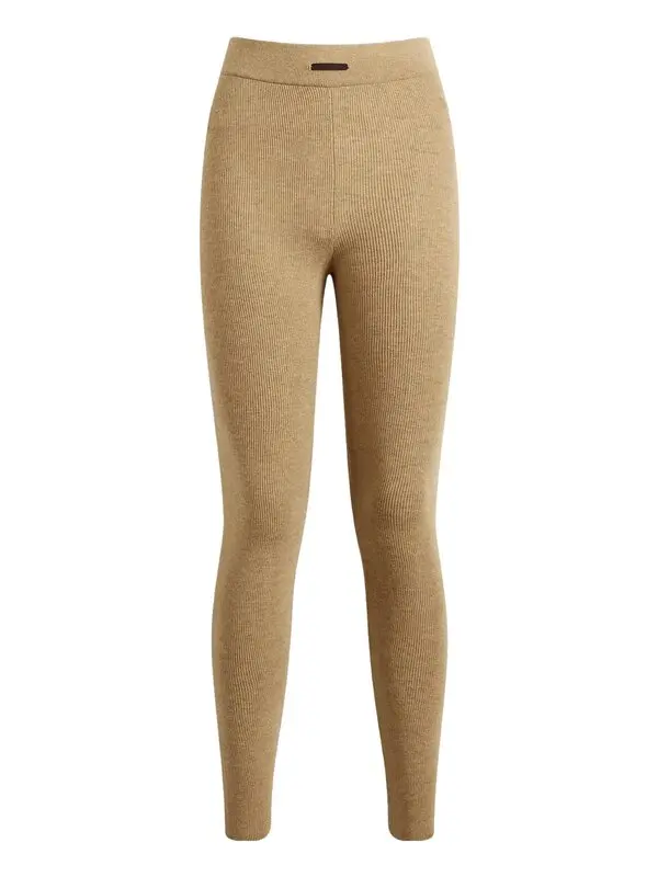 Fear Of God Ribbed Knit Leggings - Brown