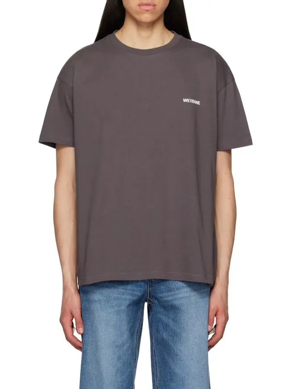 We11Done Logo-print Cotton T-shirt - Black