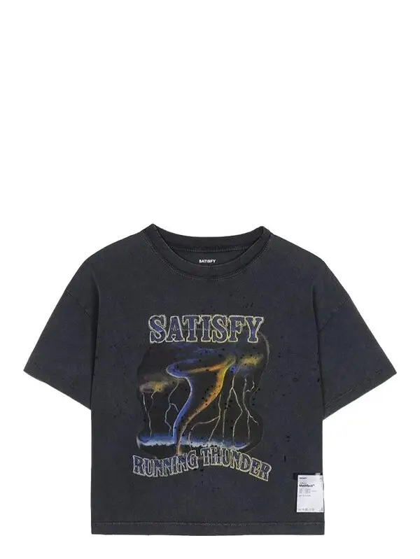 Satisfy Mothtech Graphic Print T-shirt - Black