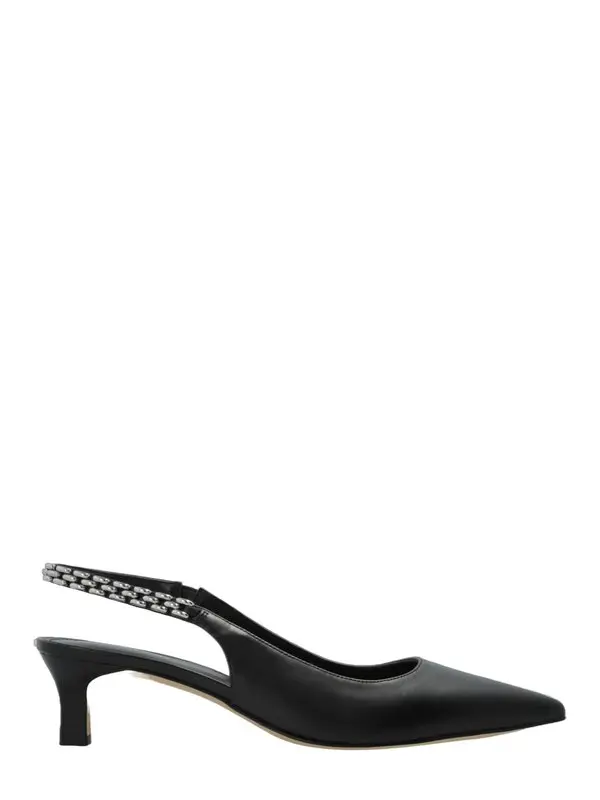 Michael Kors Marcia Leather Slingback Pumps - Black