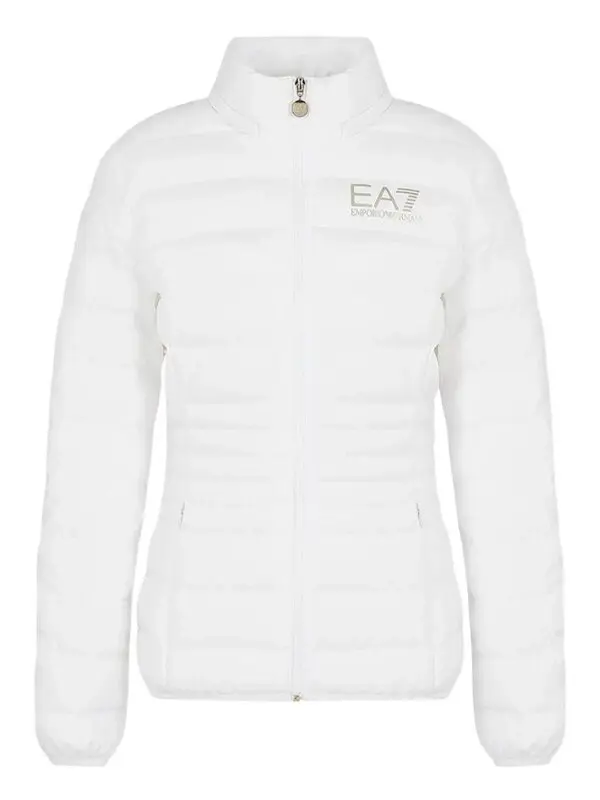 EA7 Padded Logo Down Jacket - White