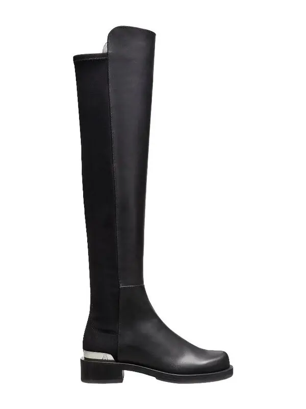 STUART WEITZMAN Over-the-knee Boots With Logo Hardware - Black