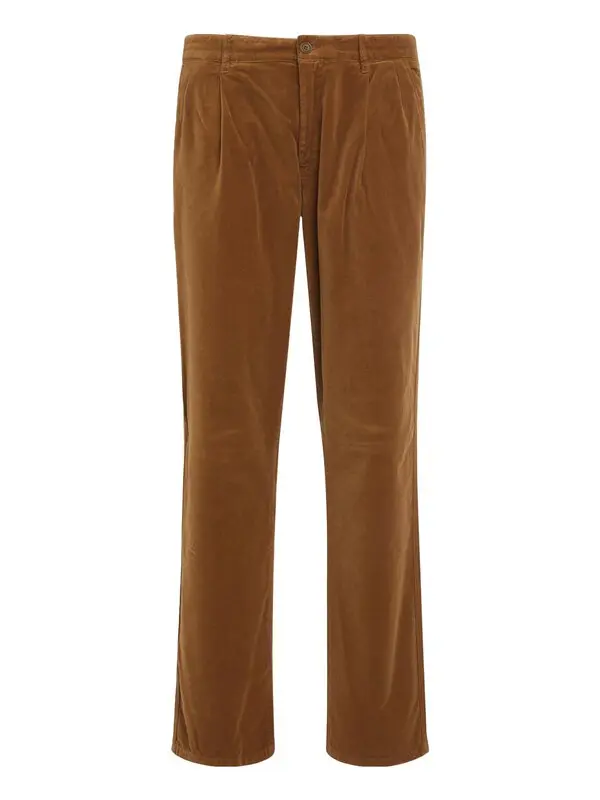 Aspesi Classic Fit Pleated Trousers - Brown