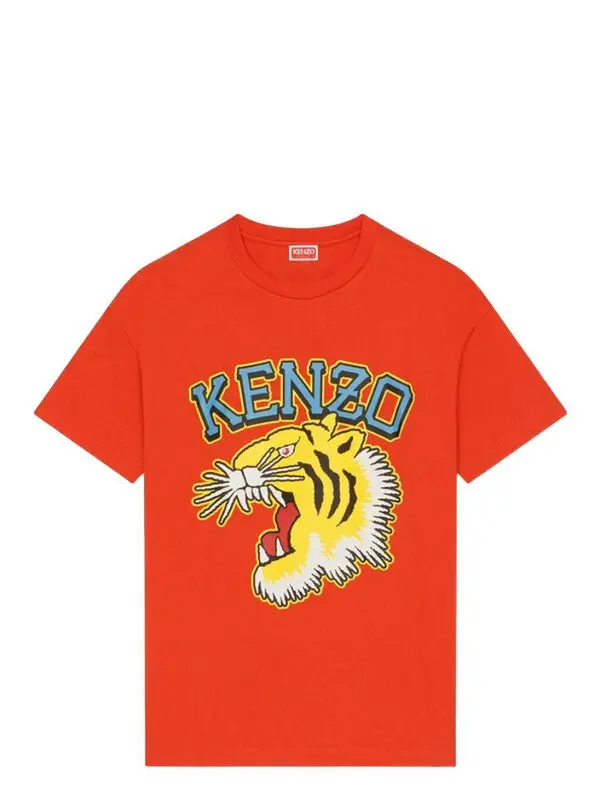 Kenzo Varsity Jungle Tiger Oversized T-shirt - Red
