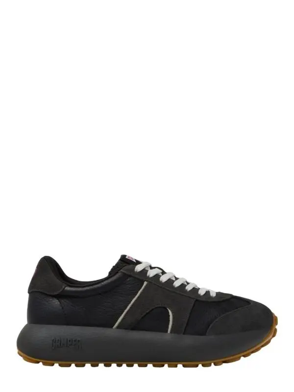 Camper Round Toe Lace-up Sneakers - Black
